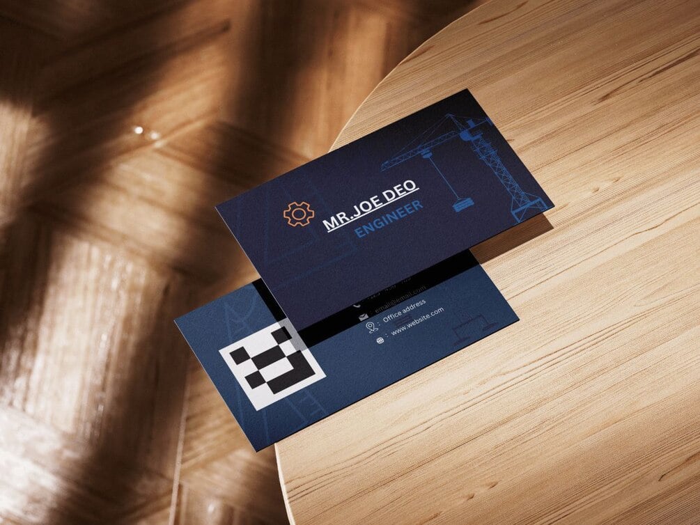Modern Engineer Business Card | Minimal & Professional
