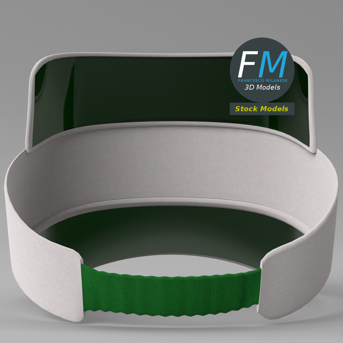 3D MODEL - Croupier visor hat
