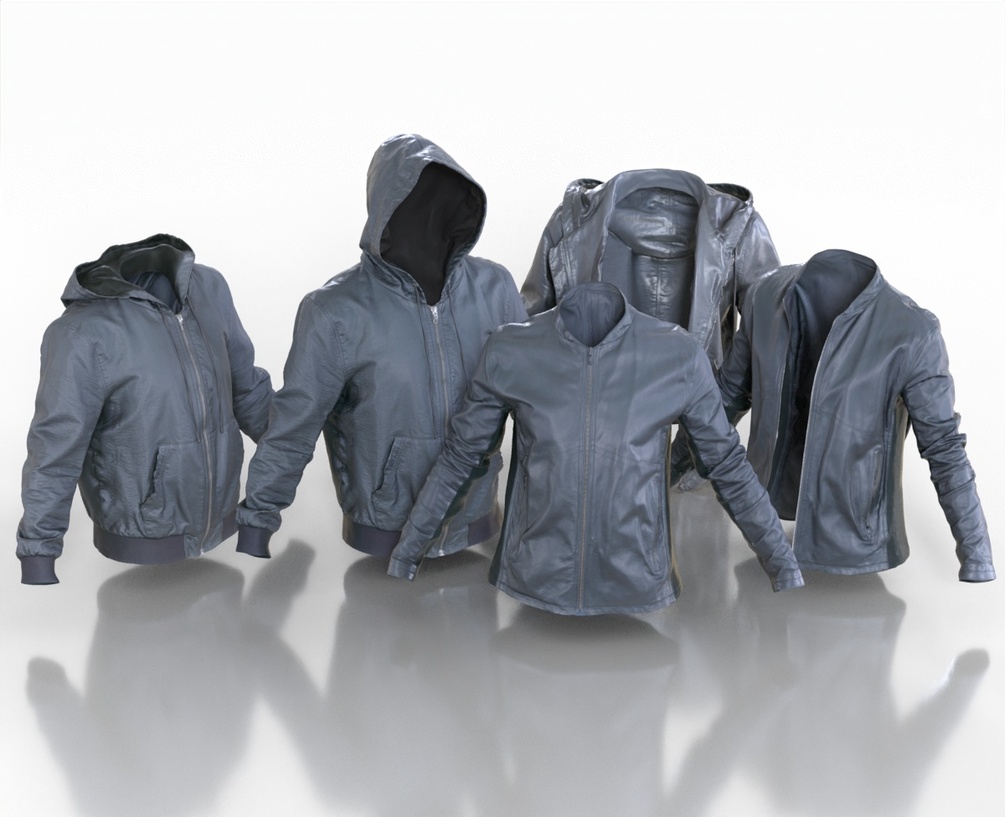 5 Classic and Timeless 3D Scanned Leather Jackets Collection for ...