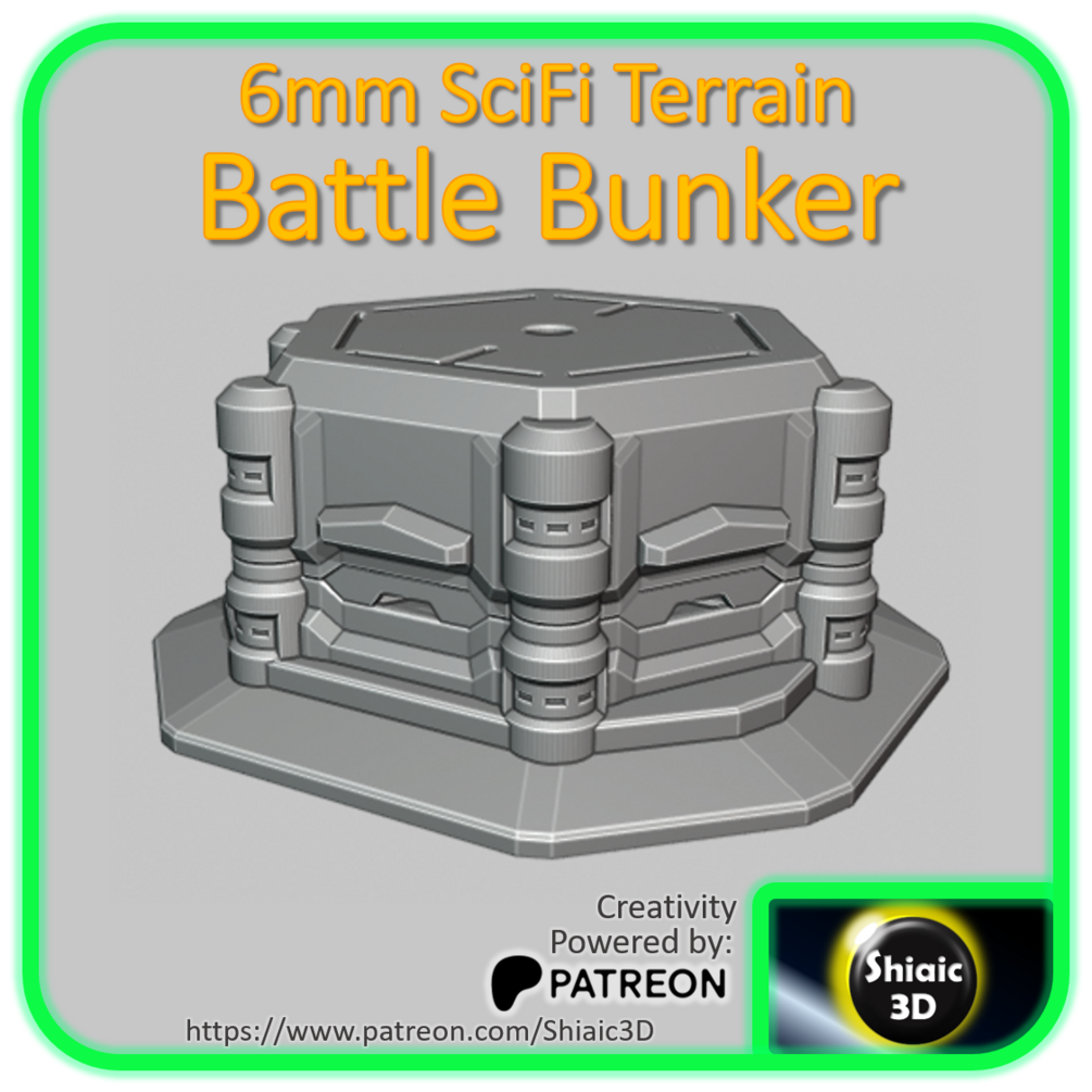 6mm SciFi - Infantry Battle Bunker