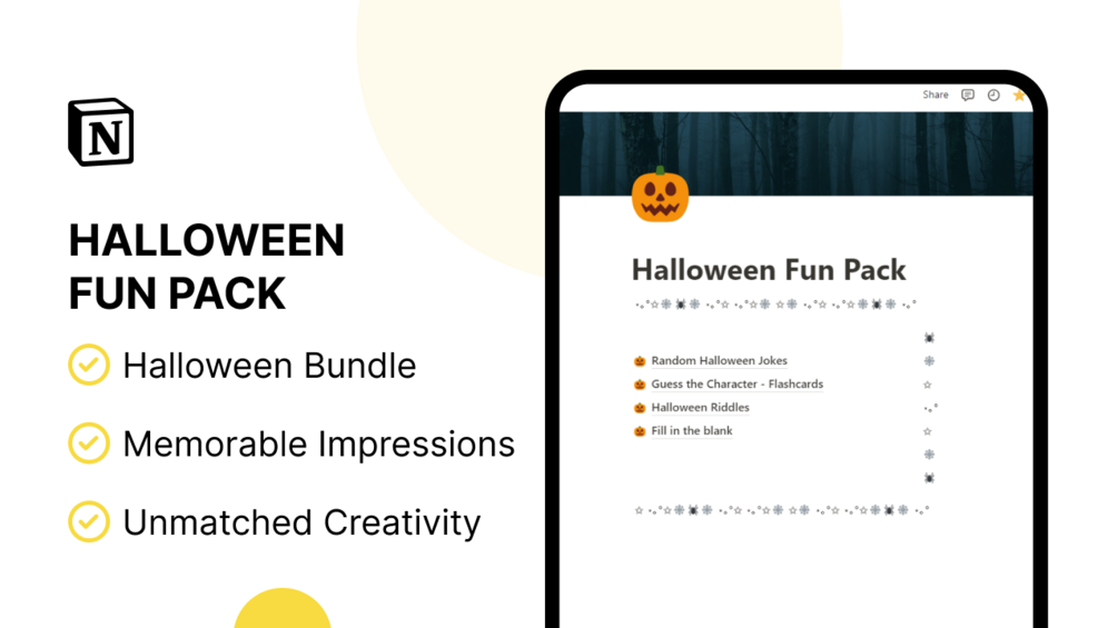 Halloween Fun Pack: Riddles, Guess the Characters, and Spooky Jokes
