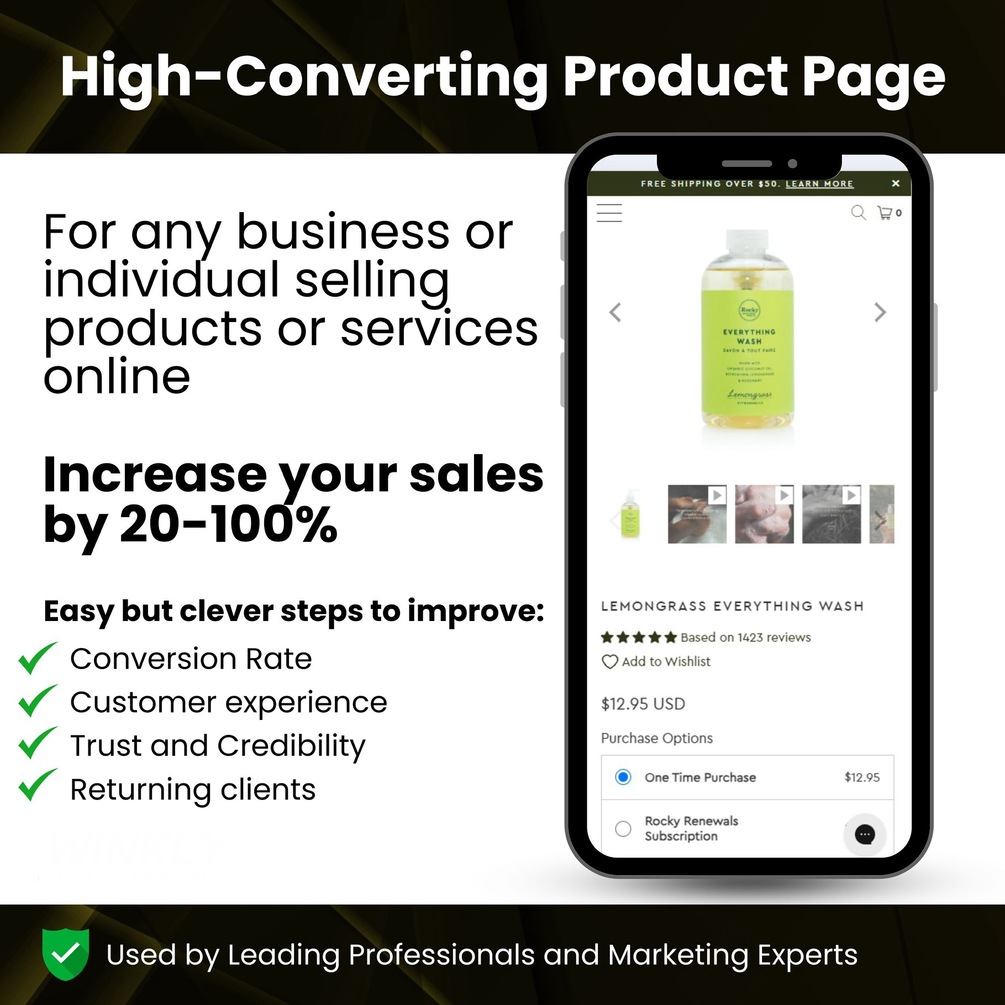 High Converting Product Page Template