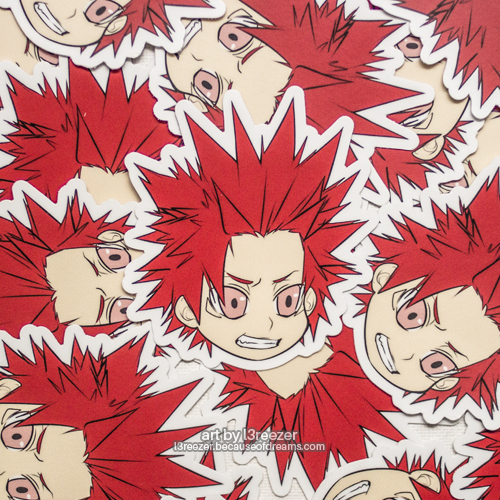 【MY HERO ACADEMIA】Kirishima Eijiro Chibi - Sticker 2.69" x 3"