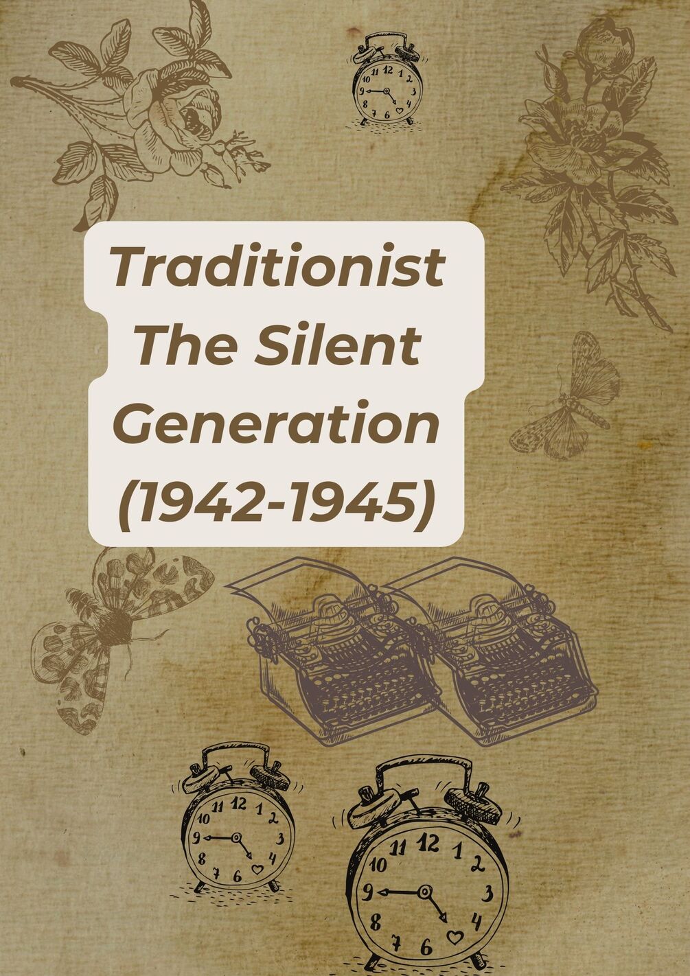 Traditionist - The Silent Generation digital prints