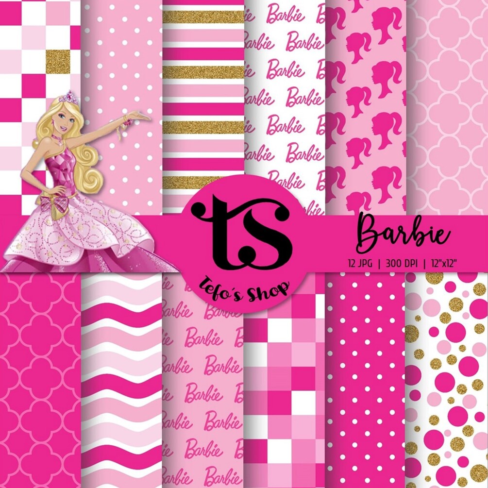 Barbie | Papeles digitales | Paper pack
