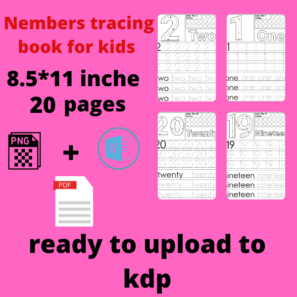 Nember trace workbook for kids