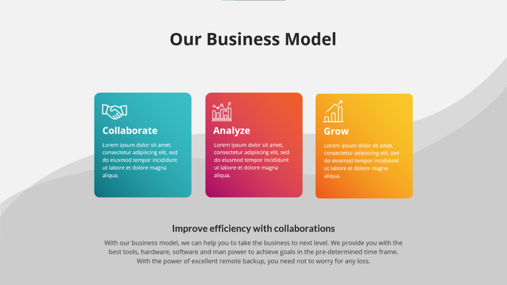 Animated Business Model Slide Design in PowerPoint