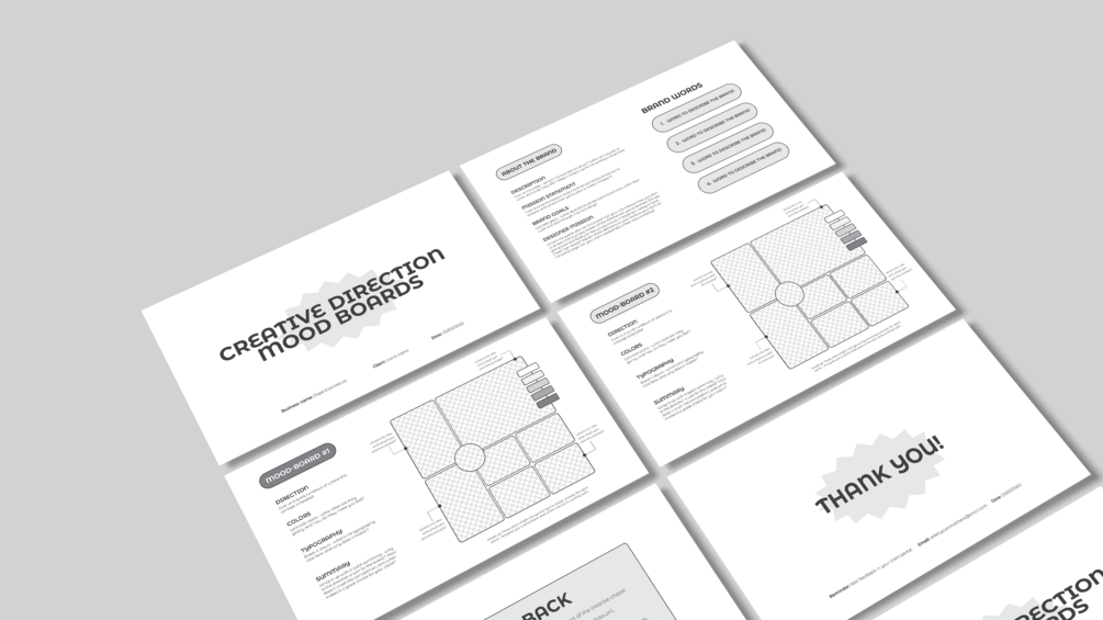 Creative Direction Mood Board Template - FREE