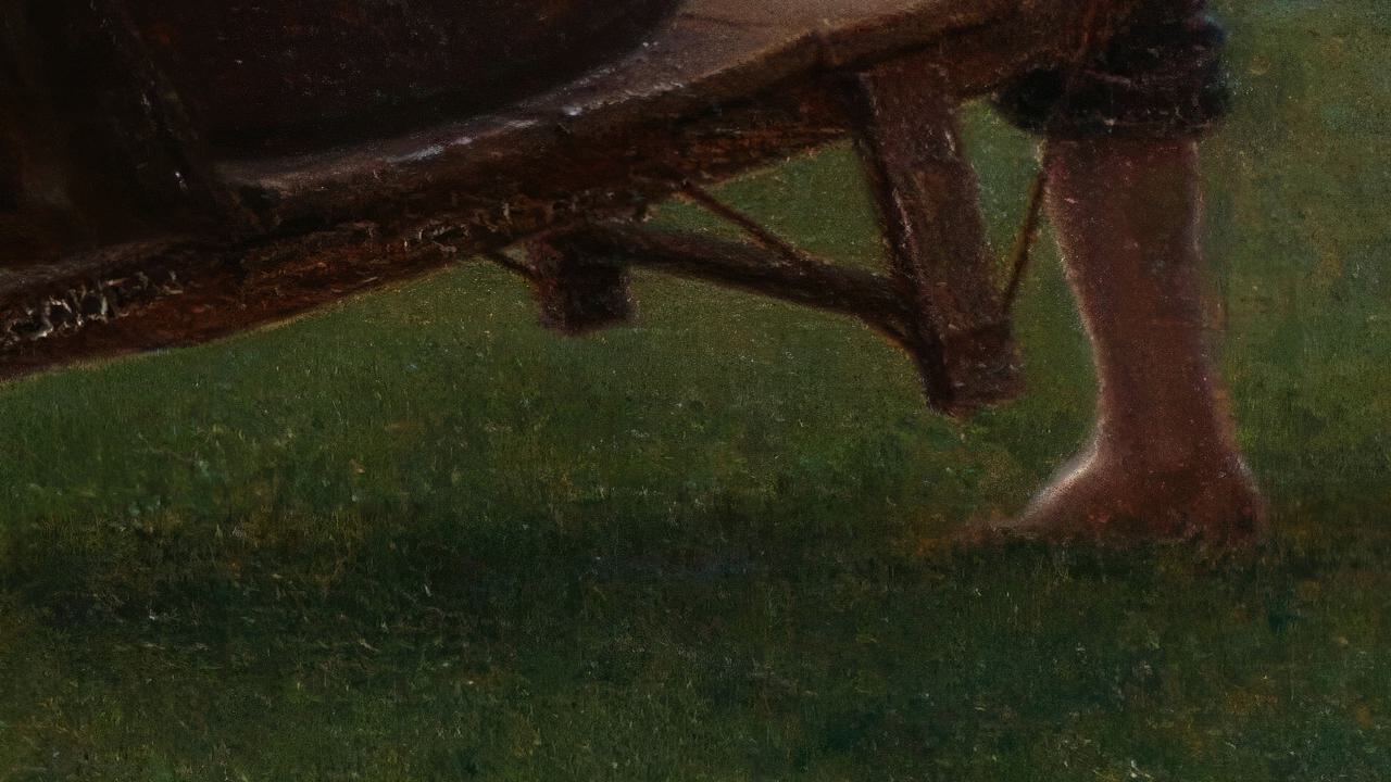 At dusk. From the drying ground in Sletten. by Anton Dorph