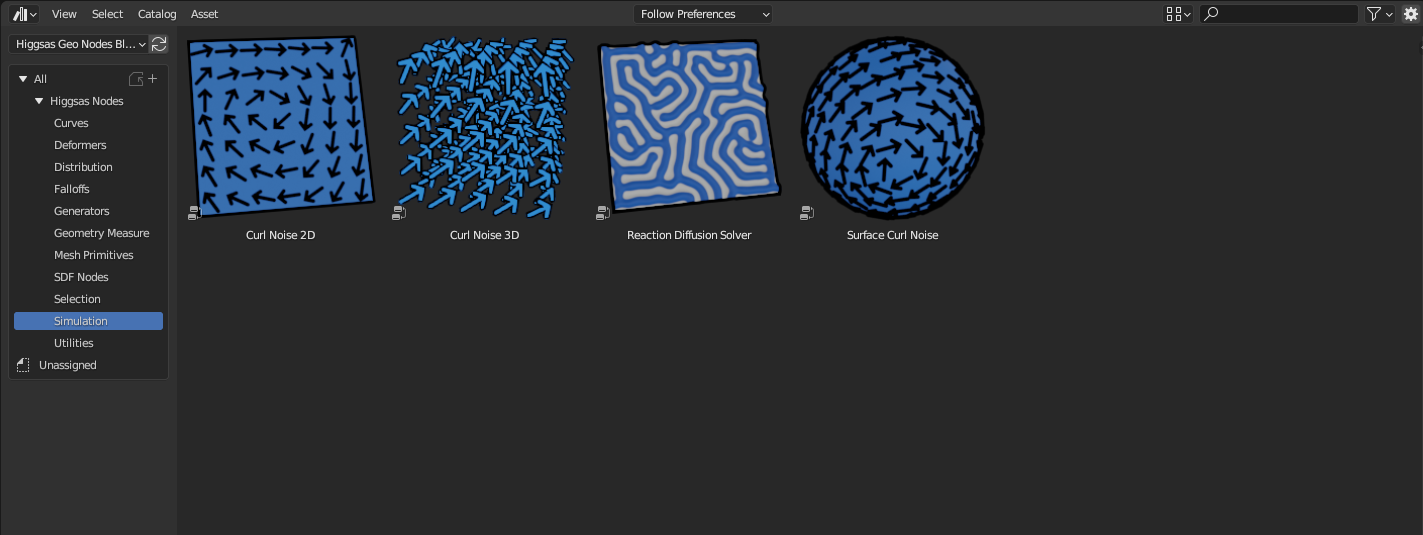 Higgsas Blender 3.3/3.4/3.5/3.6+ Geometry Nodes Groups Toolset Pack