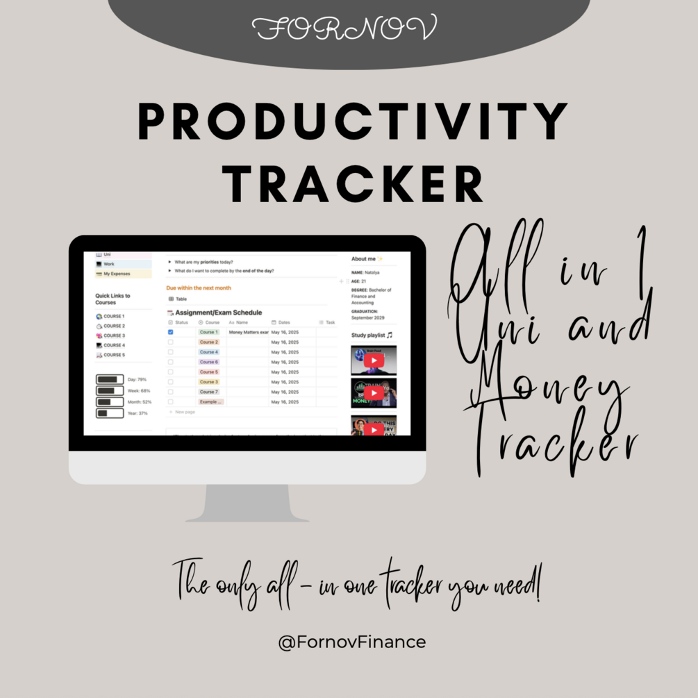 Productivity Uni/Money Tracker