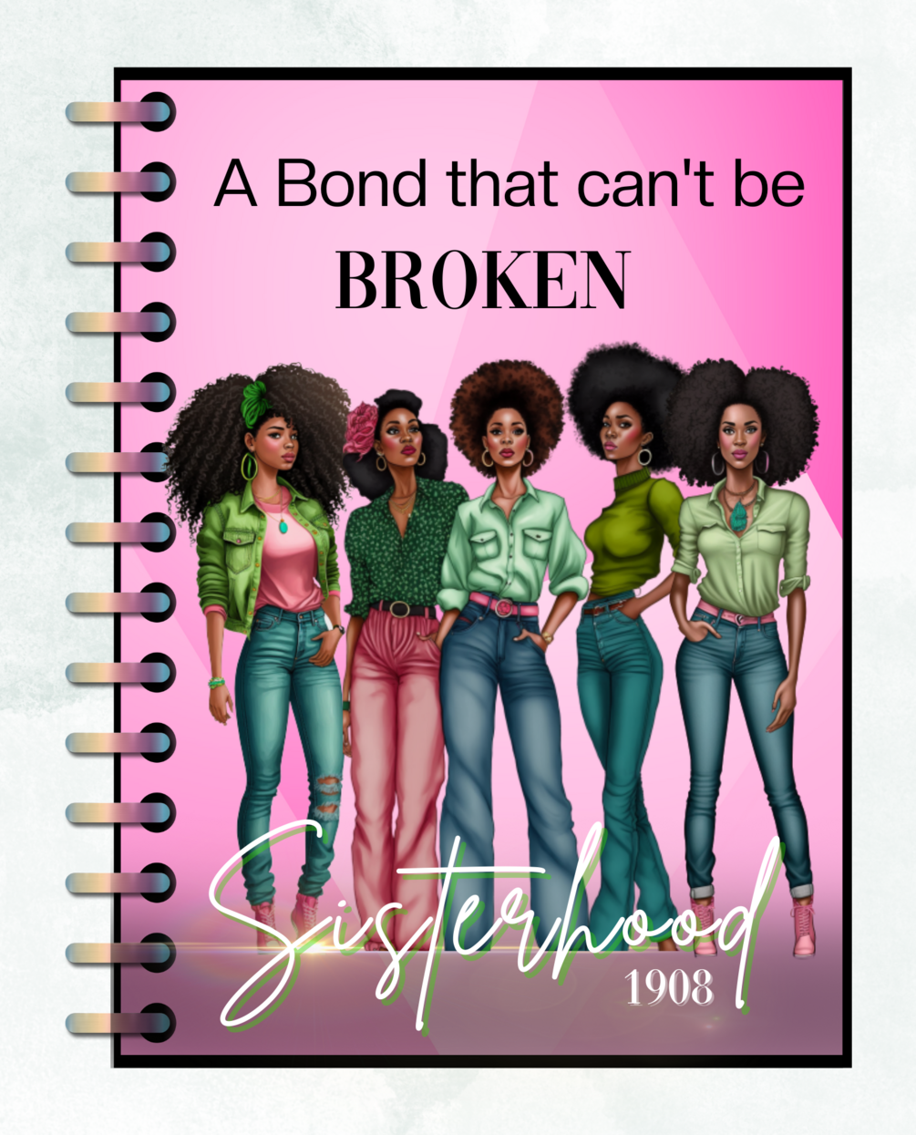 Sisterhood Digital Meeting Notebook - Pink