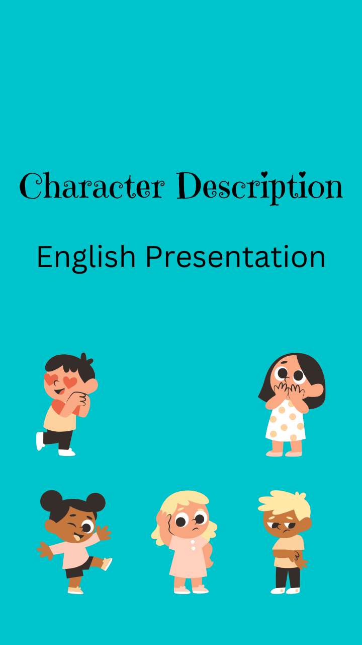 Learn to describe characters to young children |Character Description