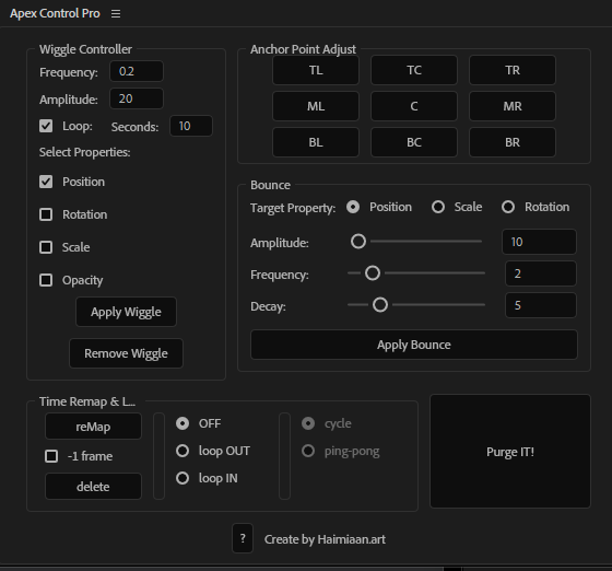 Apex Control Pro AE plugin-Haimiaan