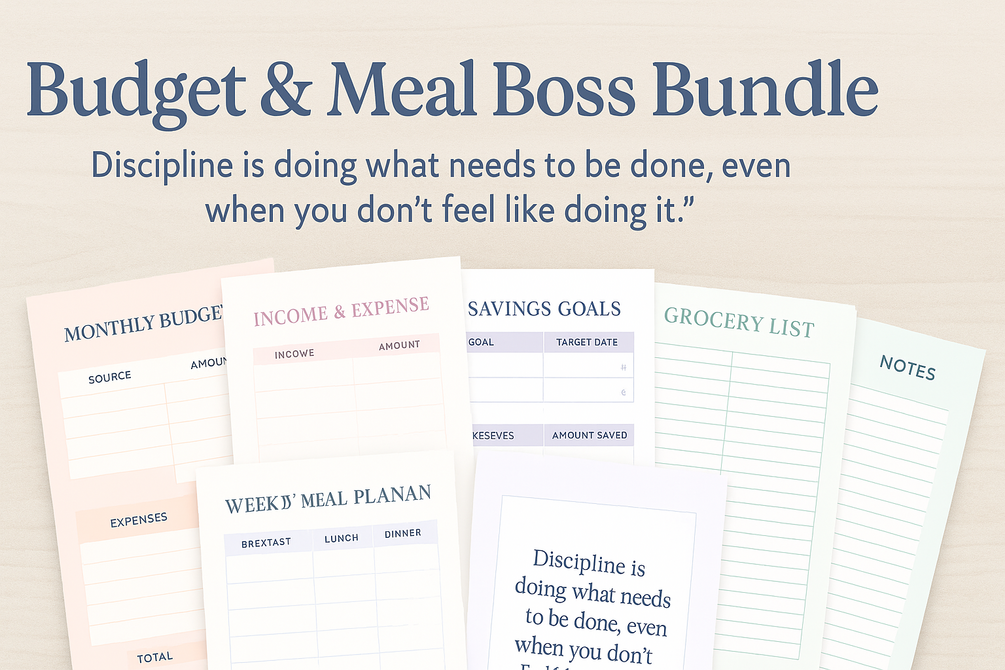 Budget & Meal Boss Bundle