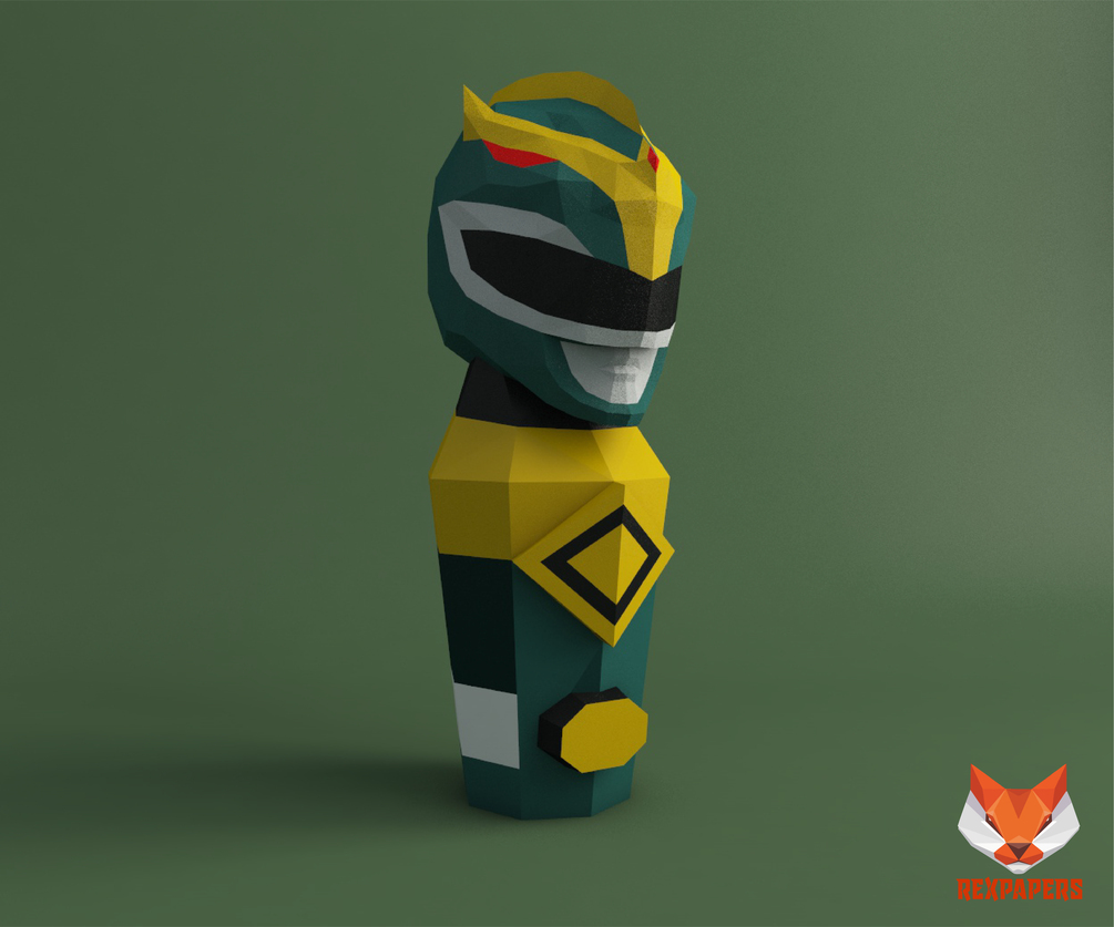 WINE BOX GREEN RANGER PAPERCRAFT