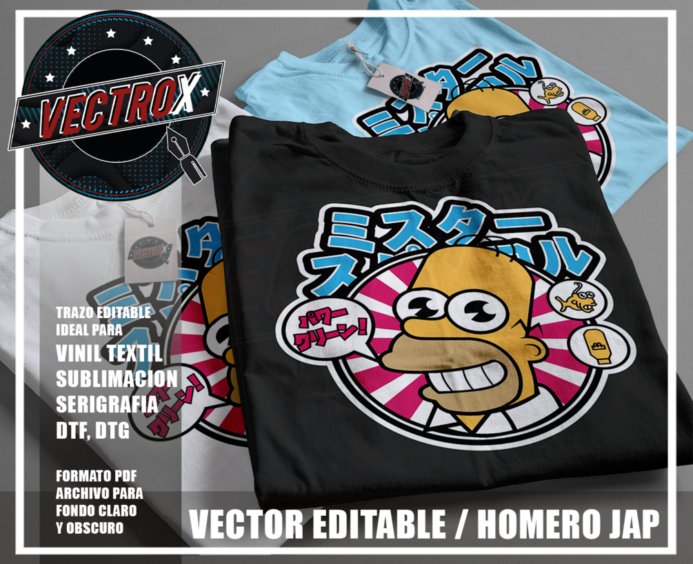 Vector Editable - Homero Jap