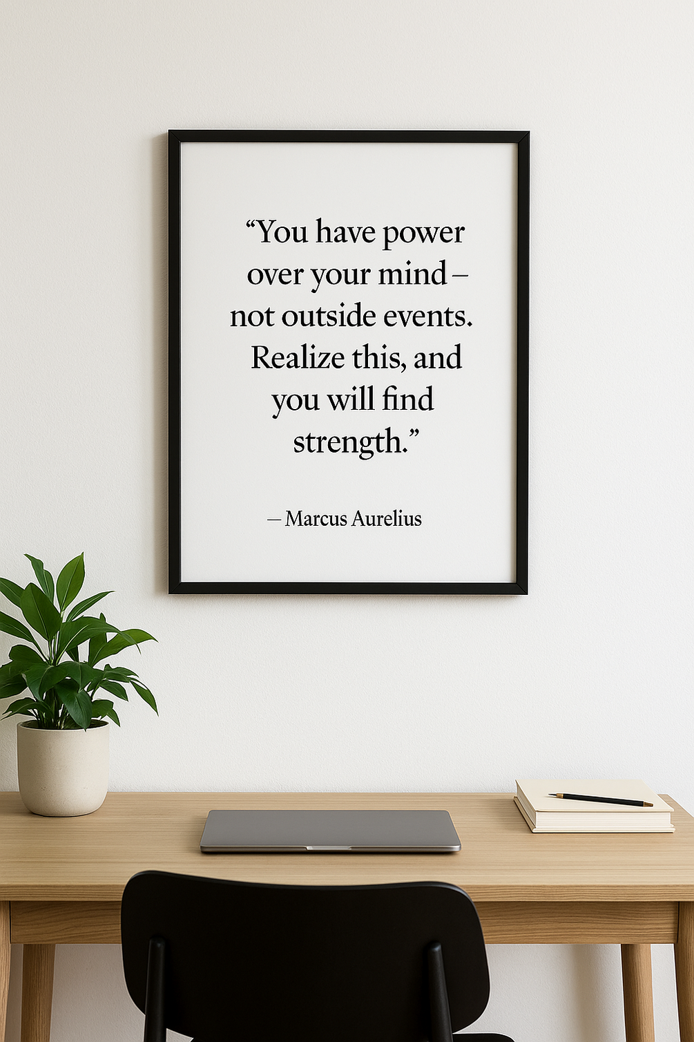 Stoic Quote Posters – 10 Minimalist Printable Wall Art Designs (A4)