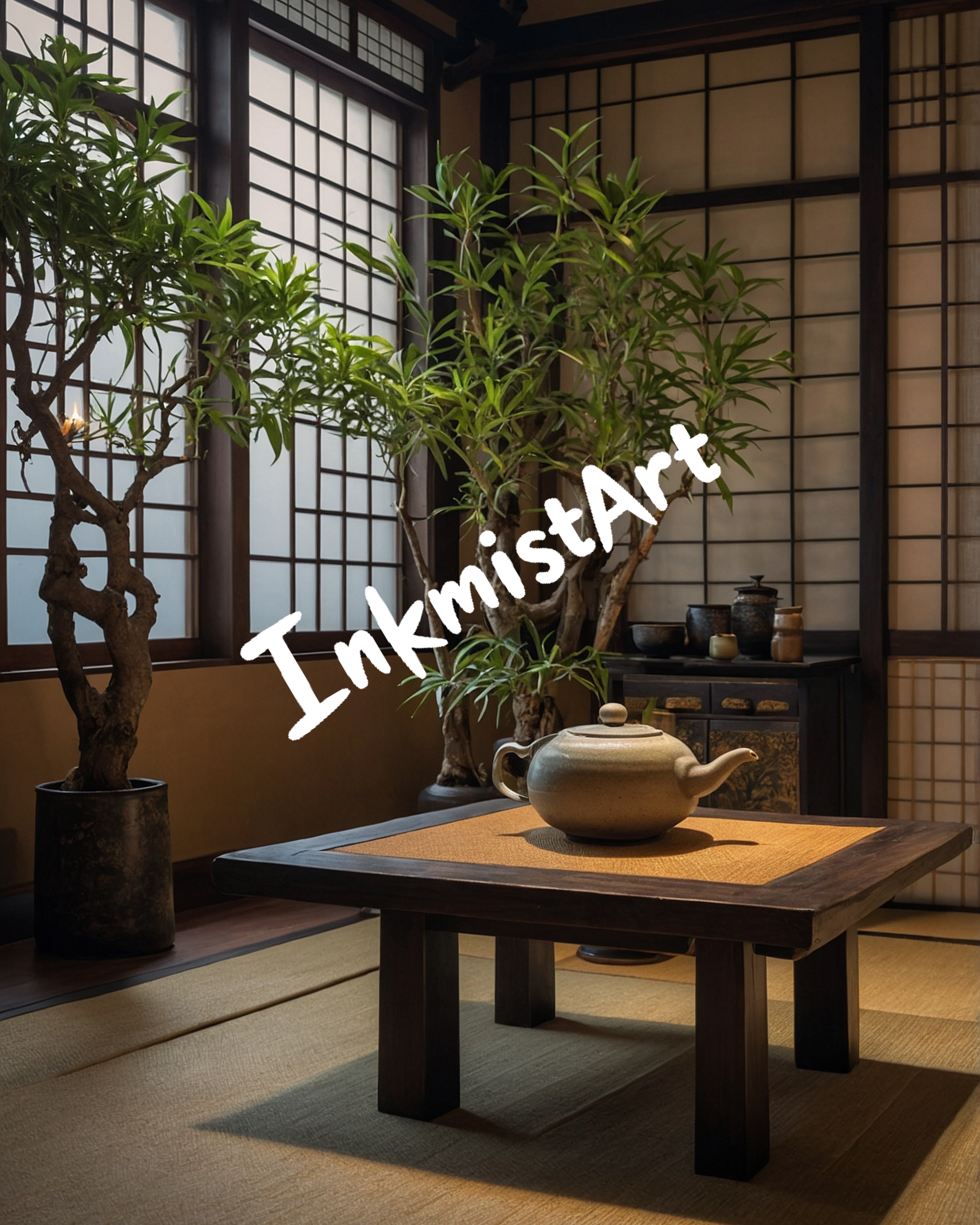 Minimalist Japanese Tea Room | Zen Room Poster Pack | 10 Printable AI ...
