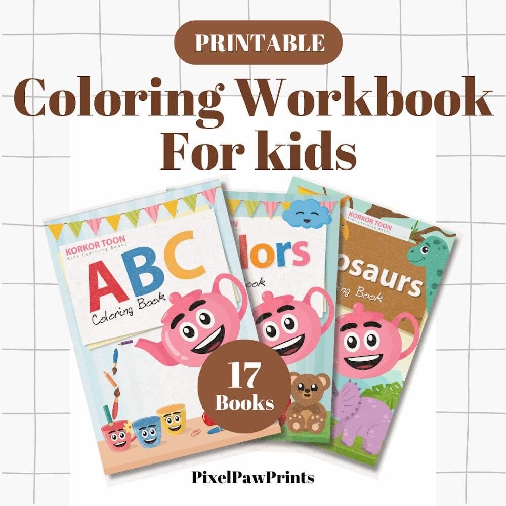 Kids Coloring Book Bundle / Lifetime access / PDF FILES