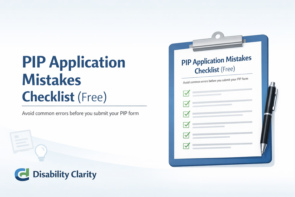 FREE PIP APPLICATION CHECKLIST