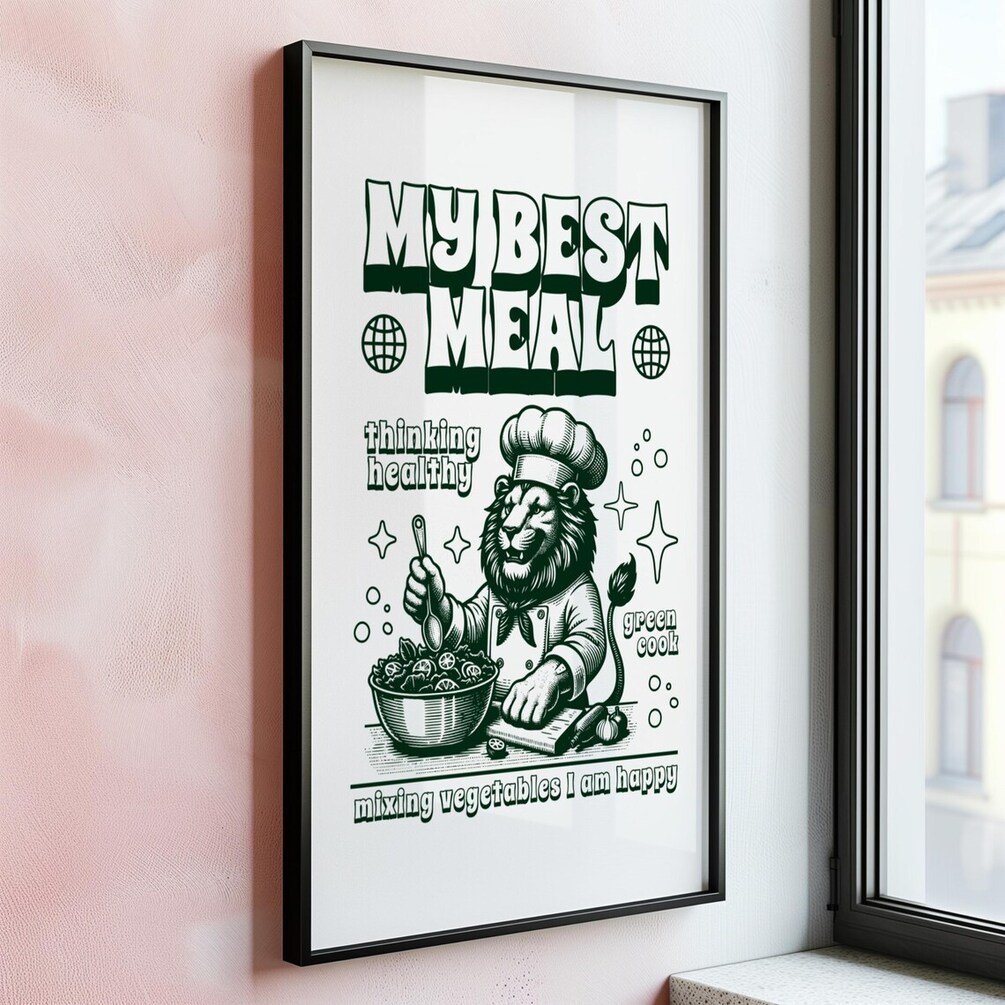 Aestethic kitchen Wall Decor | Monochrome Kitchen Wall Art | Home Cook ...