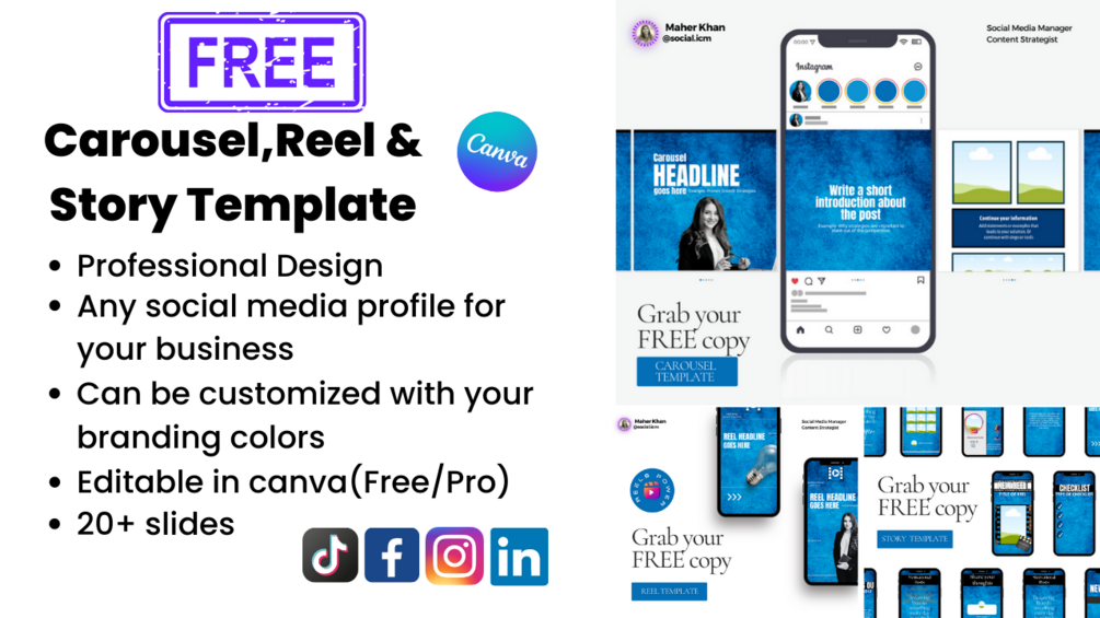 Carousel,Reel & Story Template - Omni Business