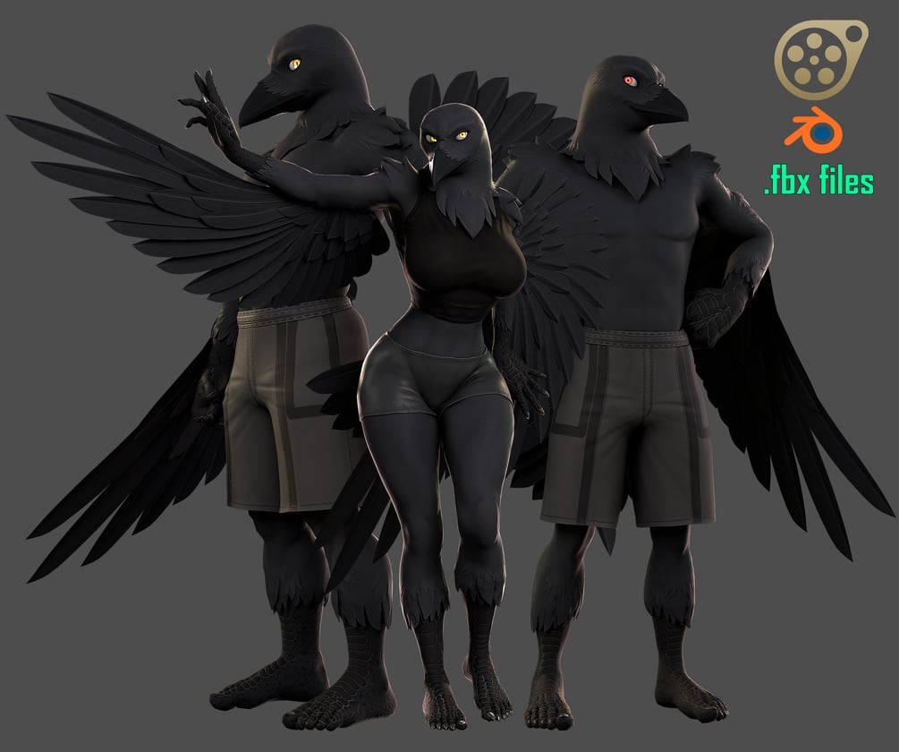 Raven Pack - SFM & Blender/fbx