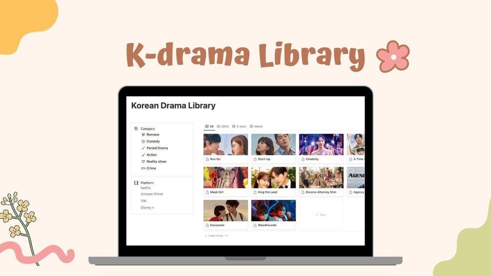 【Notion Template】Ultimate Korean Drama Library