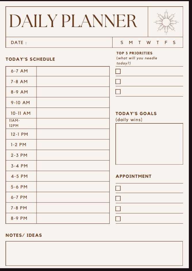 Daily Focus Planner