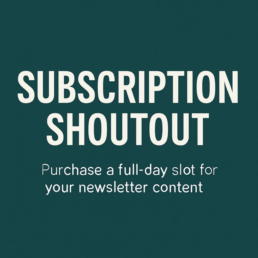 Sponsor Our Newsletter The Quiet Margin 1x Tuesday Slot