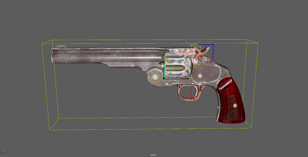 Broken Butterfly Revolver RE4 Remake Rig Maya