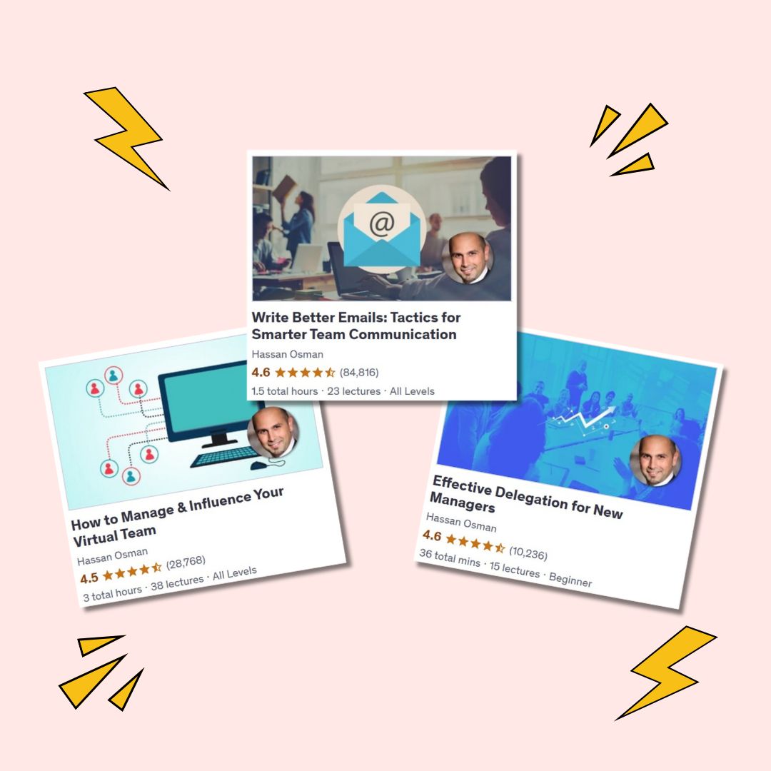 Three Udemy Courses (Leadership 80/20 Subscribers)