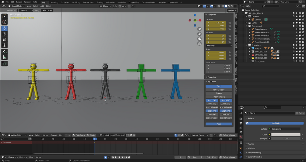 3D Stick Rig Template v2024