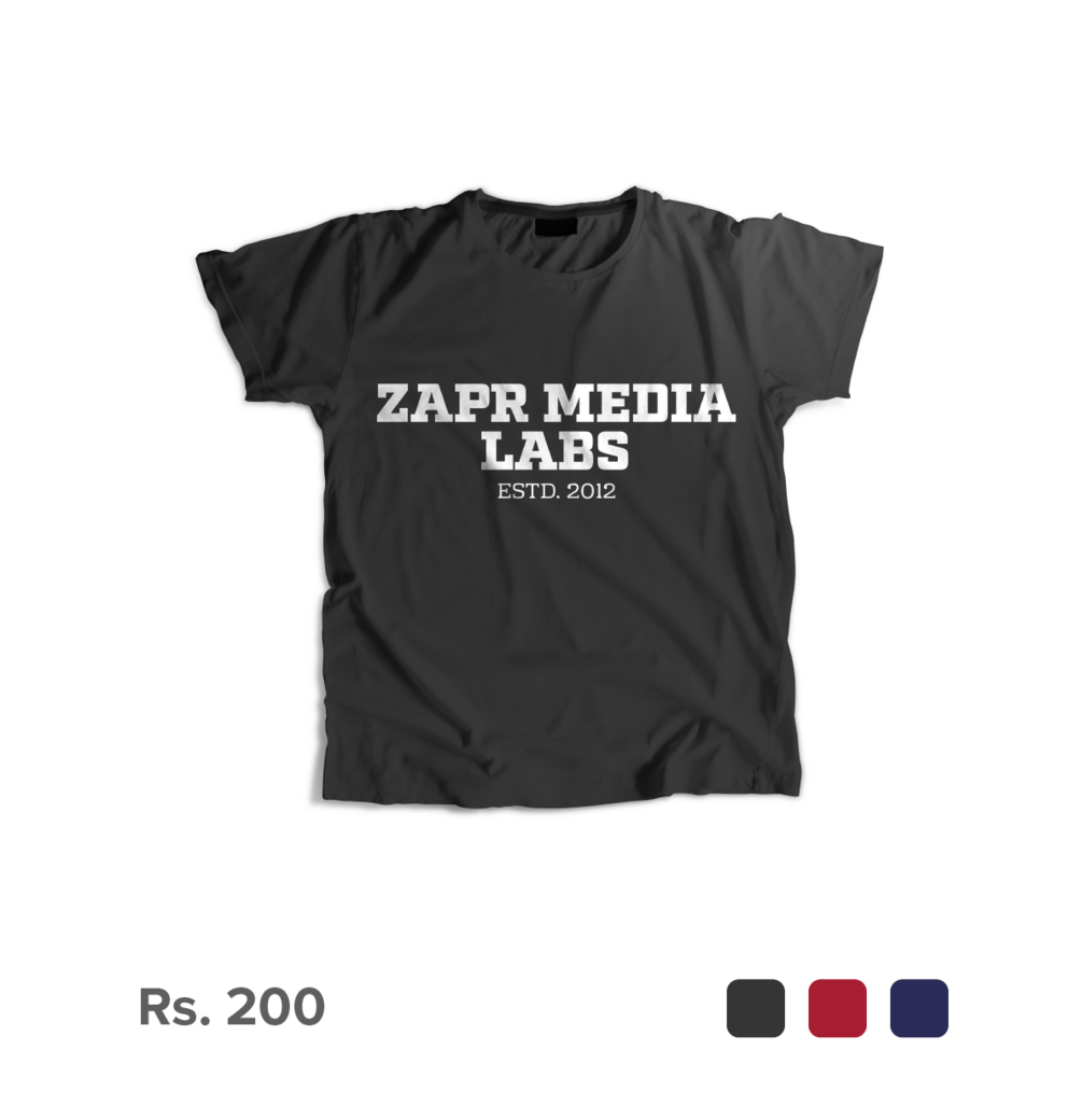Zapr Media Labs Tshirt - Navy Blue