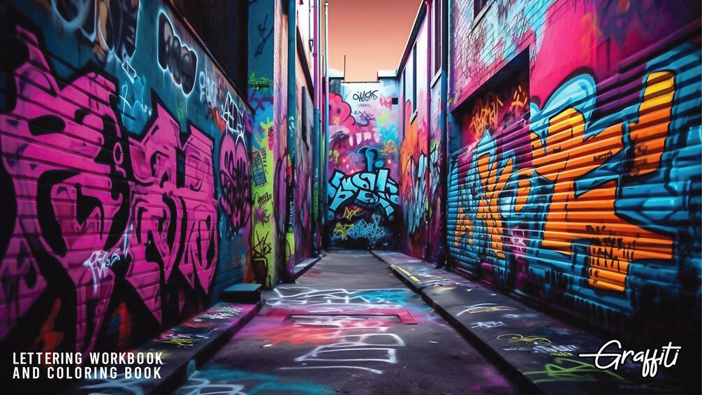 graffiti Lettering Workbook and Coloring Book