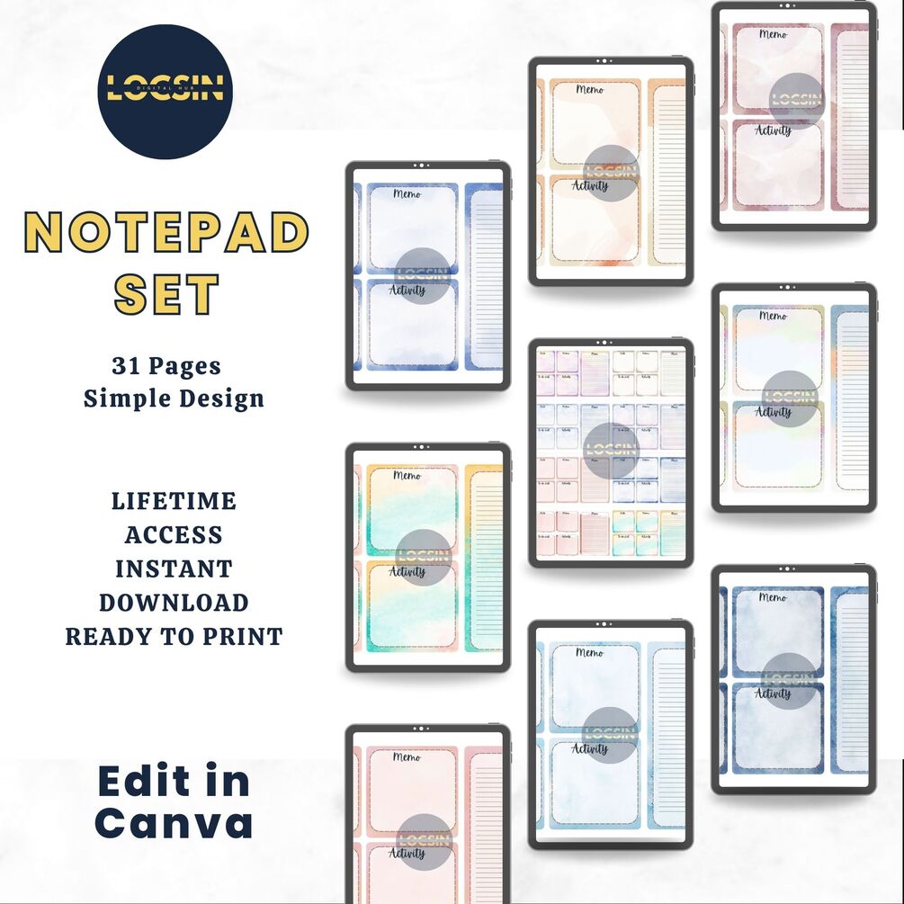 Notepad set (8.5x13)