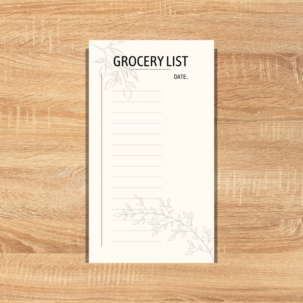 Free Printable Grocery List by printablezz
