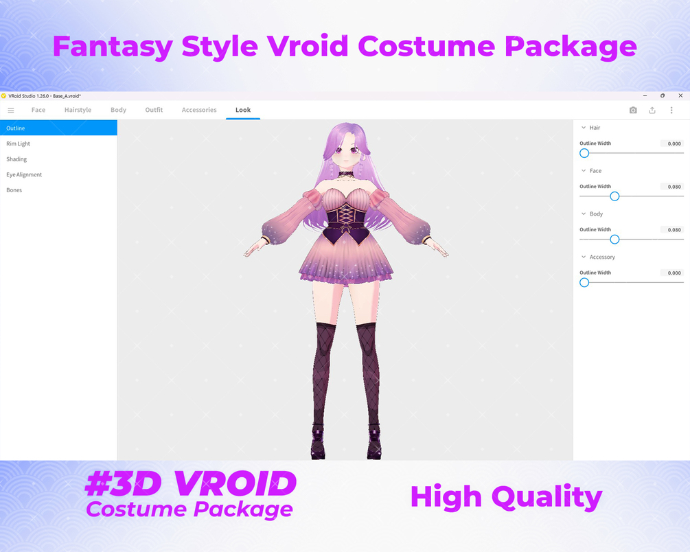 Fantasy Enchanted Themed Girl Avatar Clothing Collection - VRoid ...