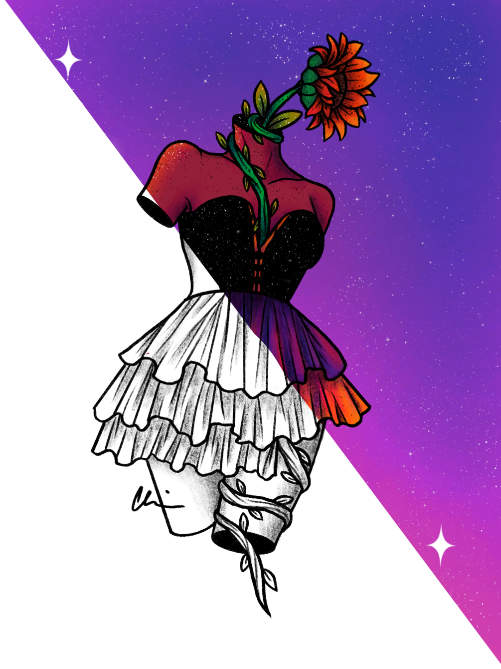 Lilith Coloring Page (PDF & PSD)