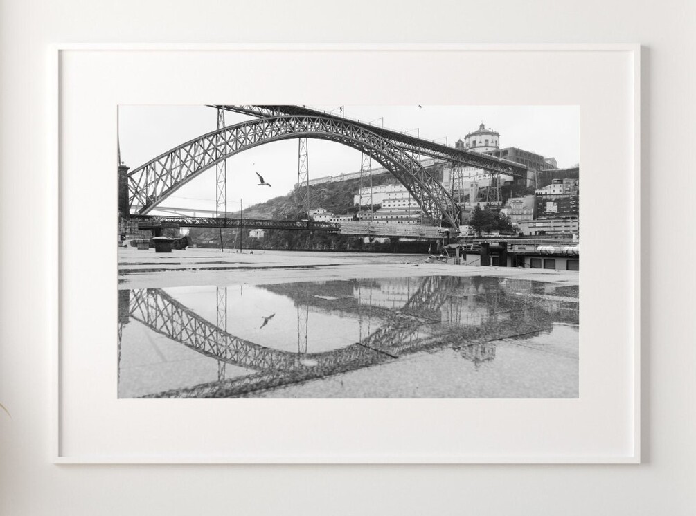 Digital print of Portugal-Porto bridge, Porto bridge print, Printable ...