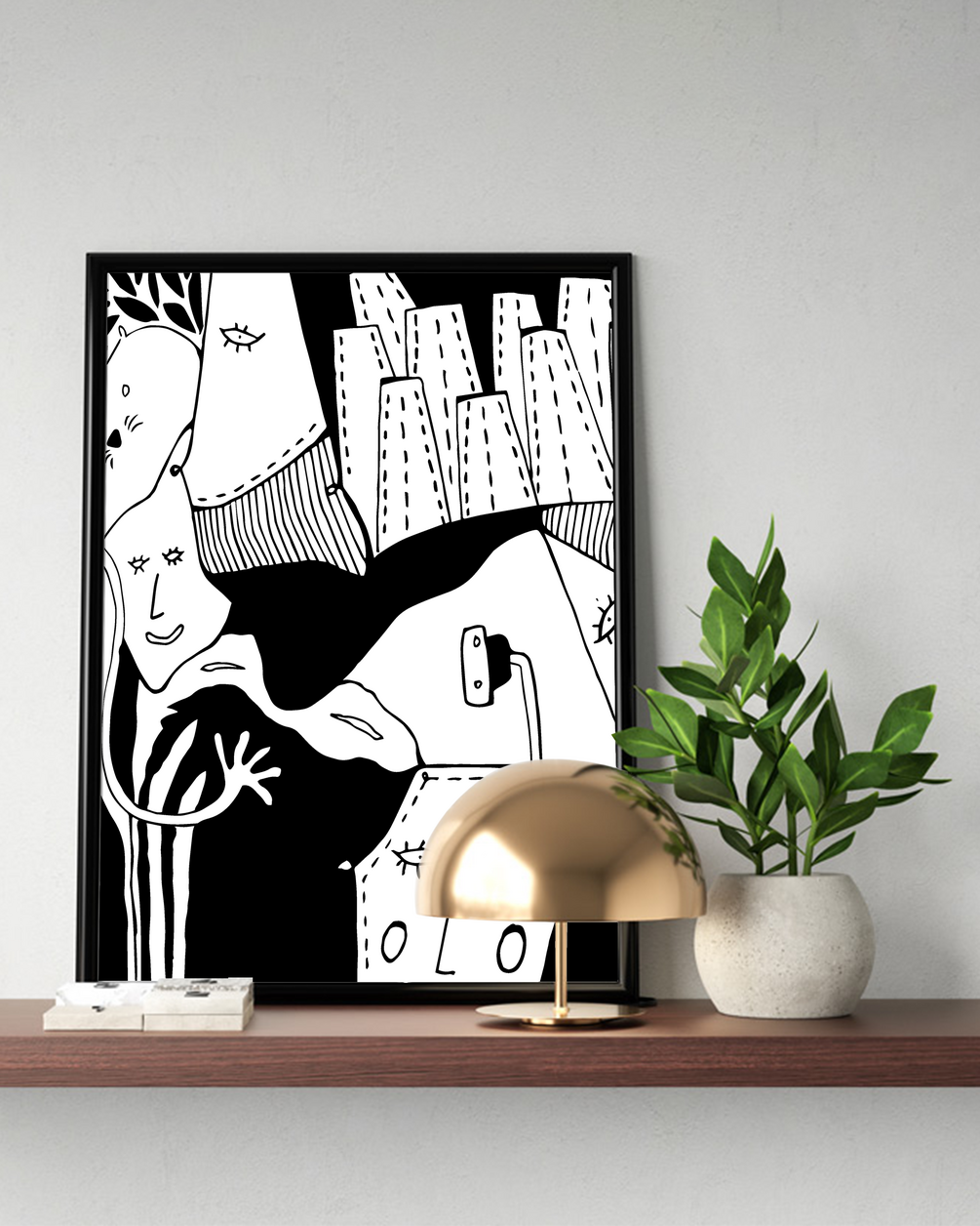 Coexistence, Print On Canvas, 4x3