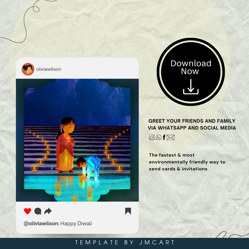 Digital Diwali Card Animated Video eCard Happy Diwali electronic mobile ...