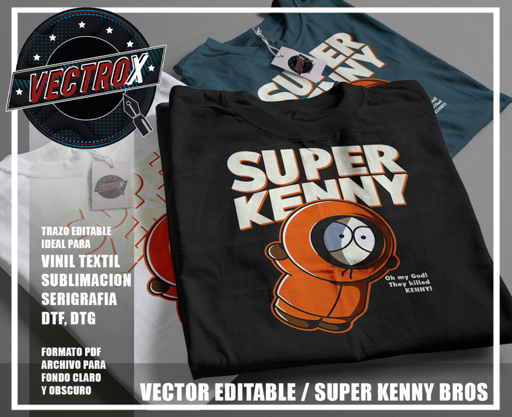 Vector Editable - Super Kenny Bros