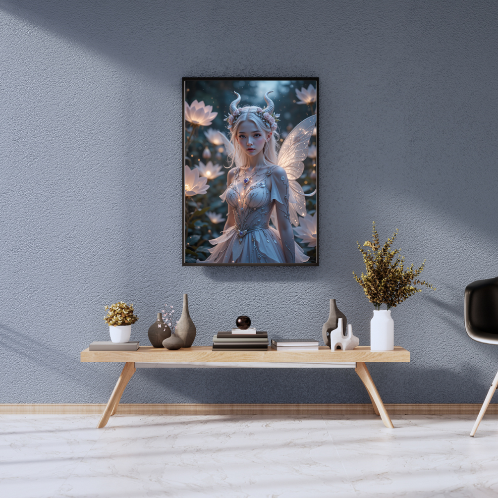 The Bloomlight Fae – Enchanted Fairy Princess Digital Art Print