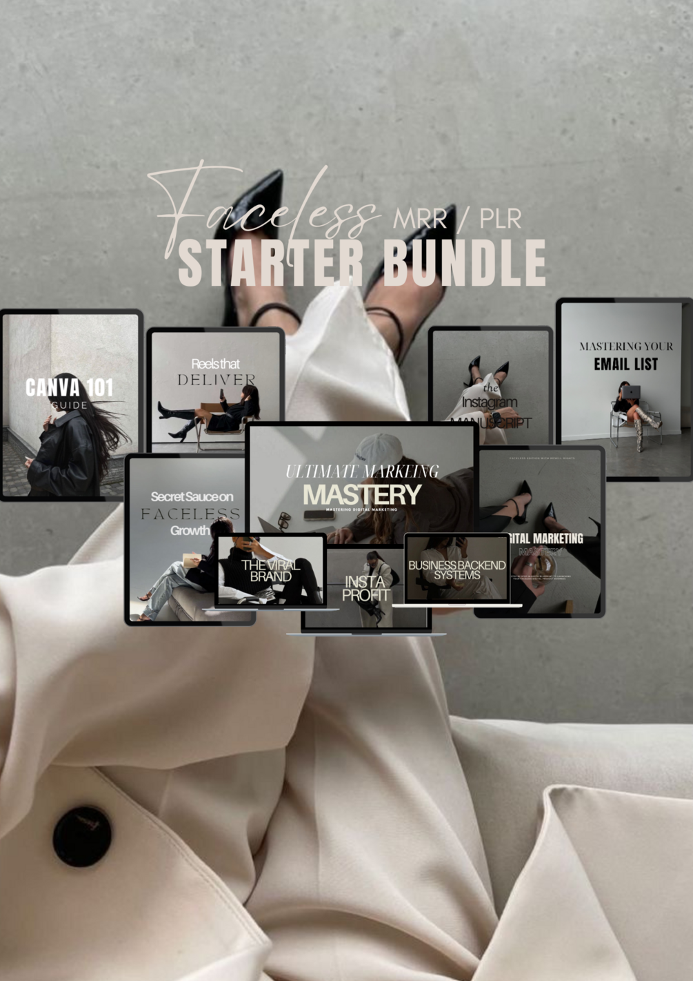 Faceless(MRR/PLR) Starter Bundle