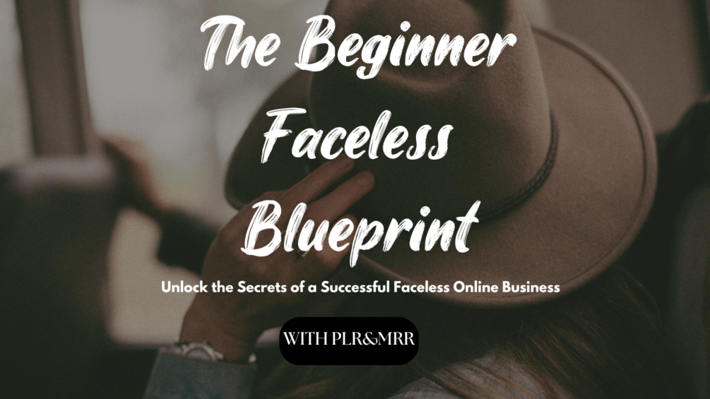 THE BEGINNERS FACELESS BLUEPRINT