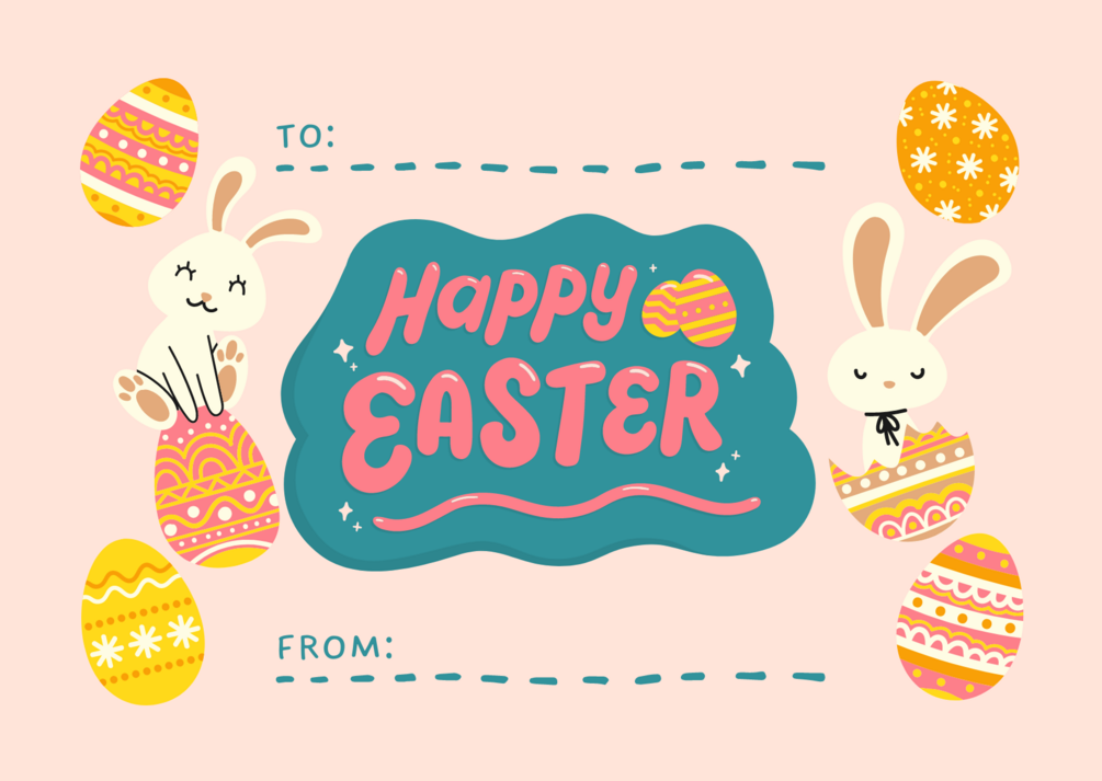 Happy Easter Card (printable)
