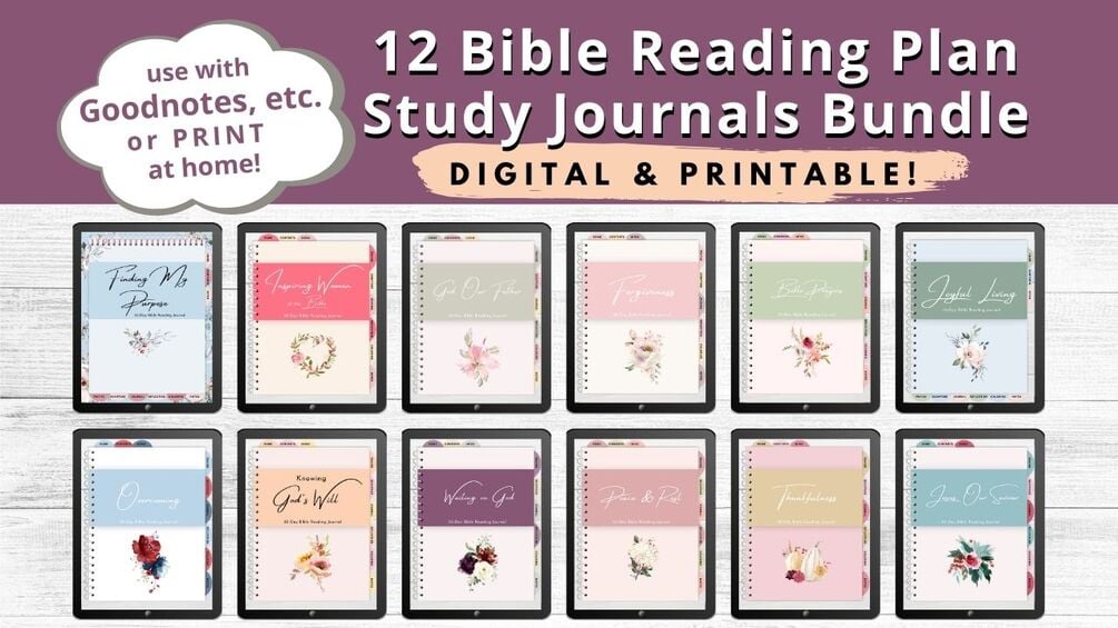 12 Digital Bible Study Journals | Reading Plan
