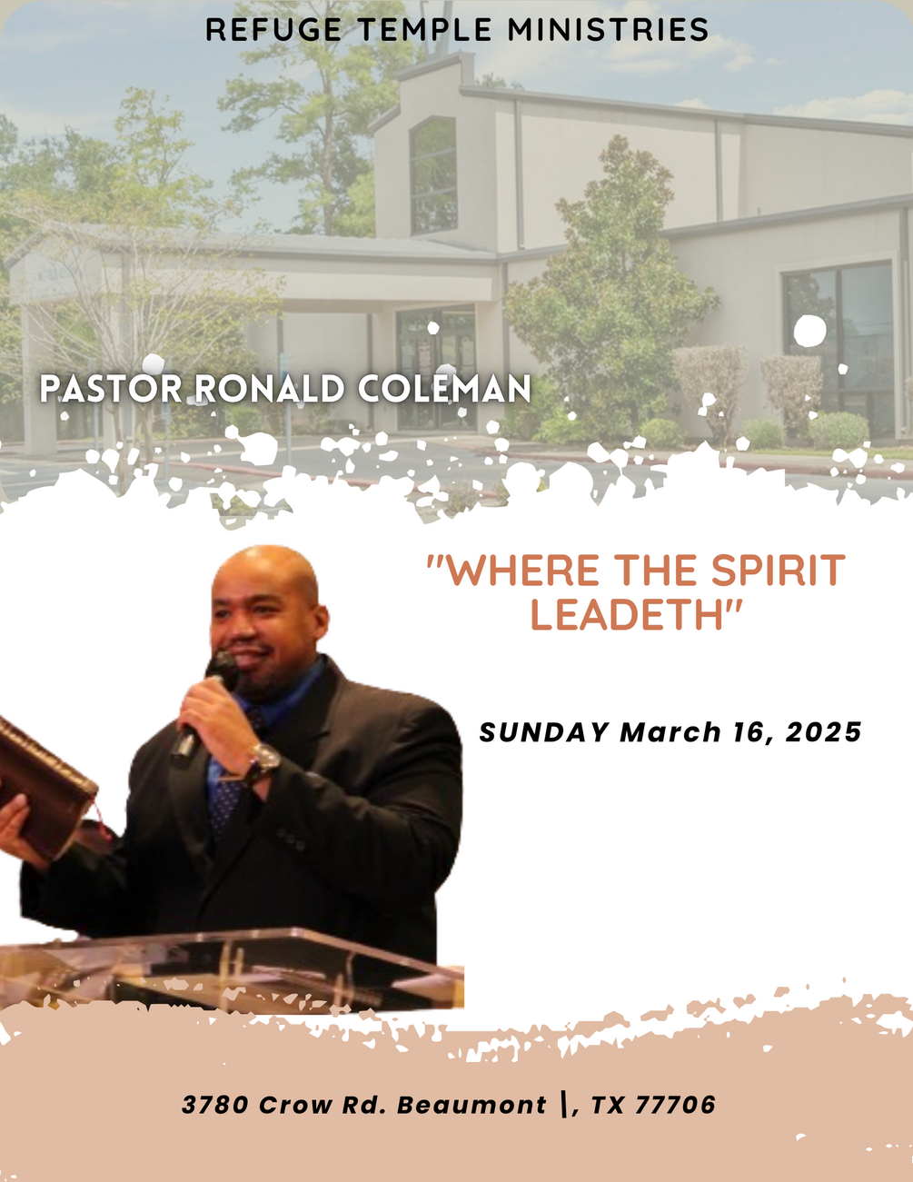 Pastor Ron Coleman "Where The Spirit Leadeth"